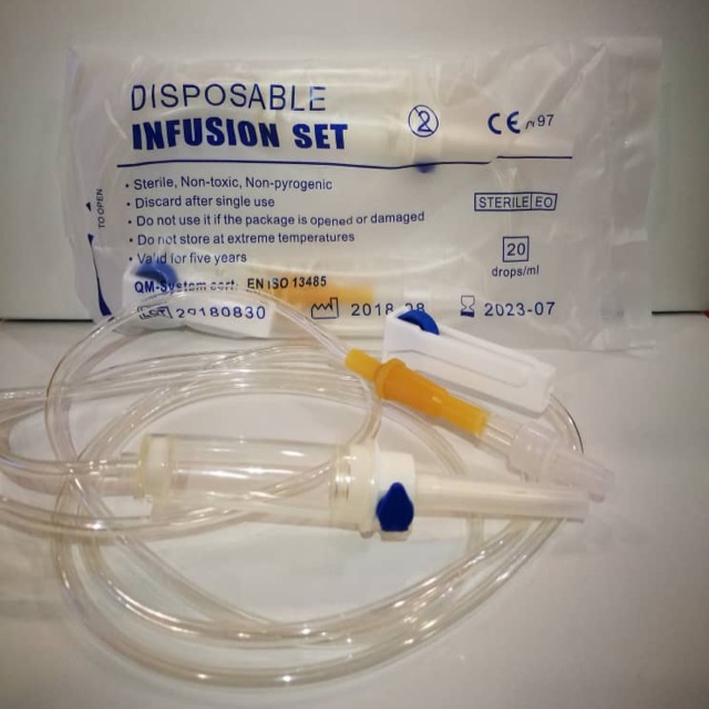 Iv infusion set basic 25pcs/bag Infusion set Dripping set Exp: June ...