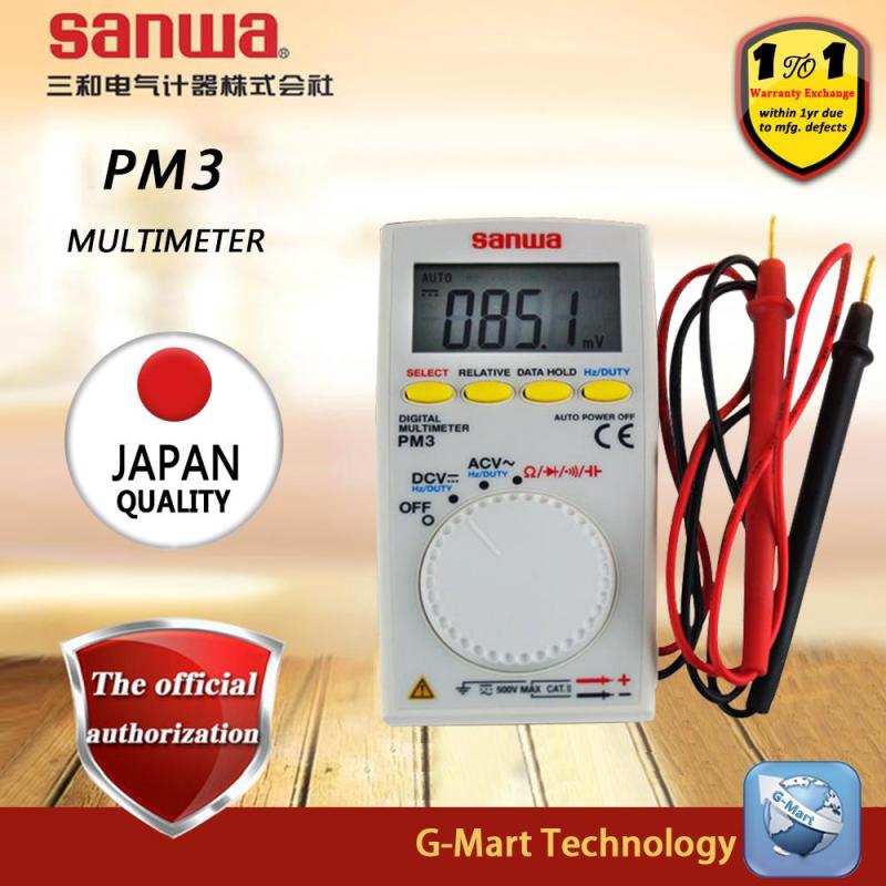 SANWA PM3 digital multimeters pocket type AC/DC voltmeter resistance capacitance | Shopee Malaysia