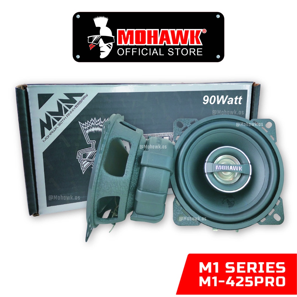Mohawk Car M1 PRO Series 4"Inch 2-Way Coaxial Speaker (M1-425PRO) Spk ...