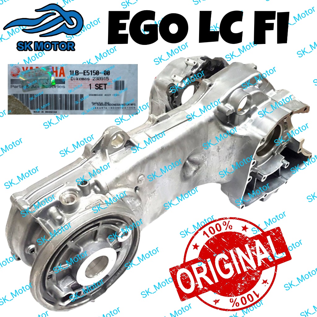 Yamaha EGO LC Fi Original Crankcase Casing Set Kotak Engine Enjin 1LB ...