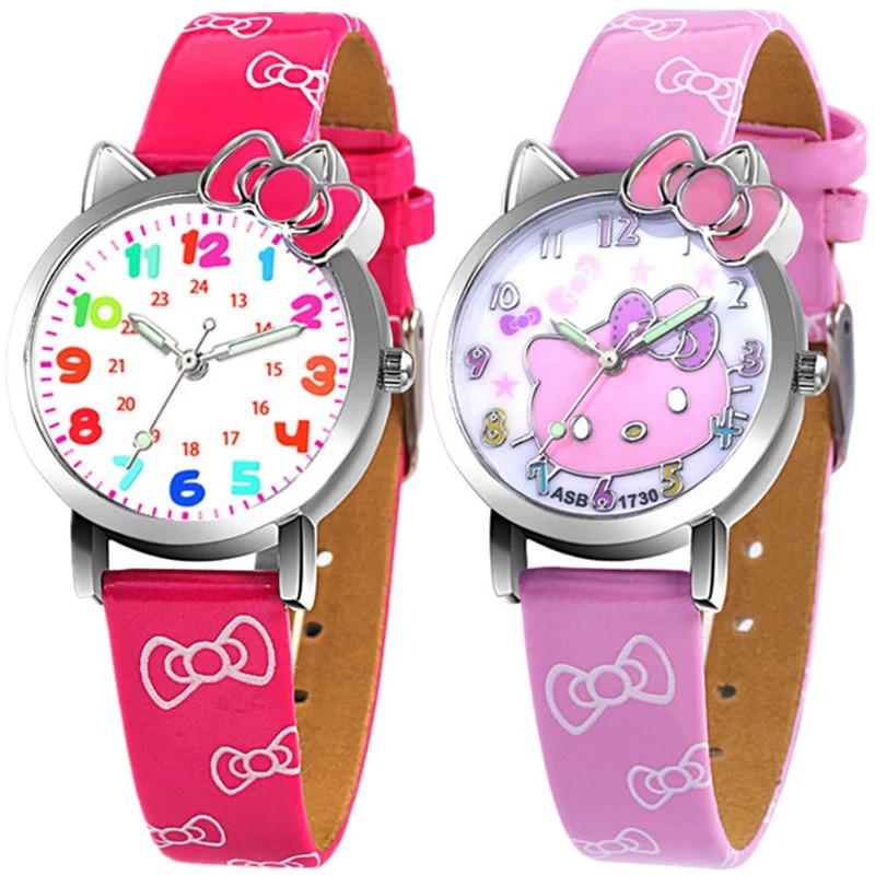 Kids Watches Cute Cartoon Watch Kids Hello Kitty Girl Watch Jam Tangan ...