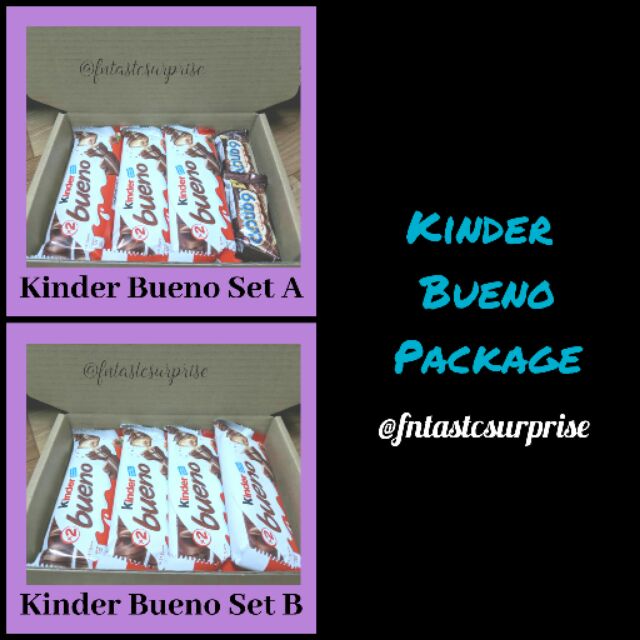Kinder Bueno Chocolate Surprise Gift Bouquet Custom Box for Birthday ...
