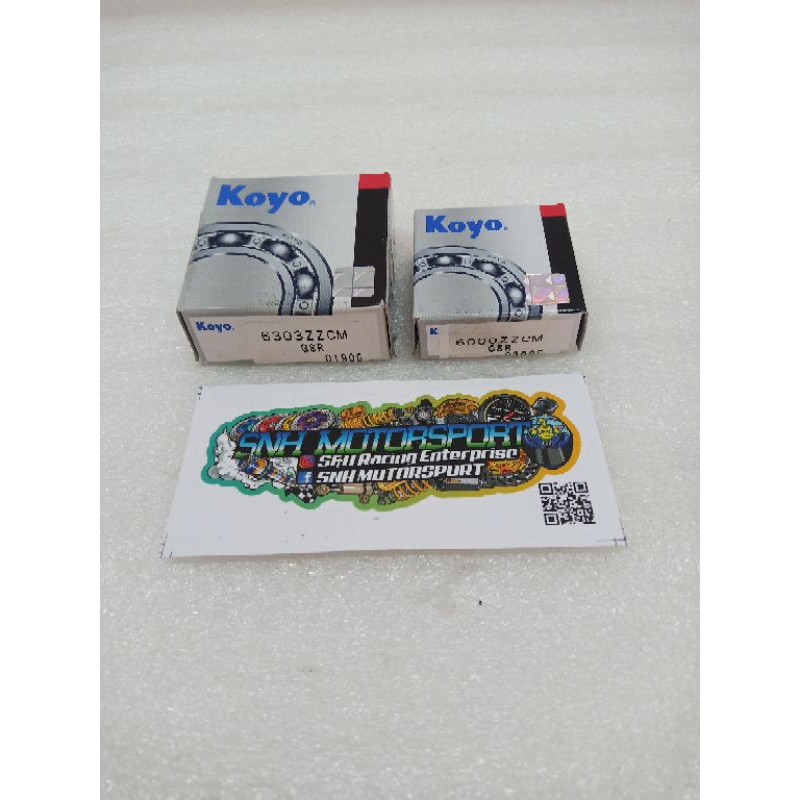 KOYO Ball Bearing (6000ZZCM & 6303ZZCM) | Shopee Malaysia