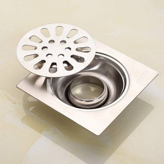 STAINLESS STEEL FLOOR TRAP 4"X4" FLOOR GRATING ANTI-ODOUR ANTI ...