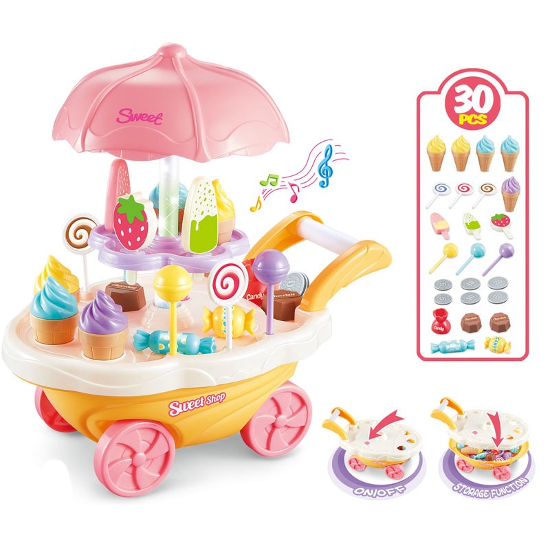 Sweet Shop Luxury Candy Cart Toy Play Set Playset With Music Ready ...