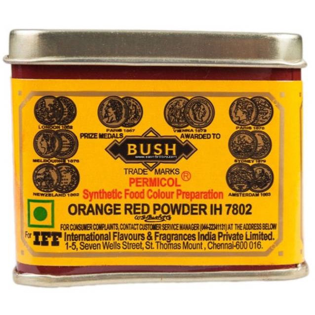 Bush Food Color Powder / Pewarna Makanan - Orange Red /Lemon yellow ...