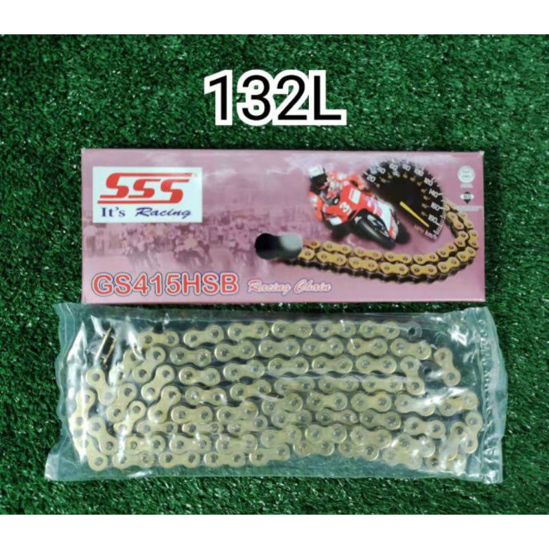 RANTAI SSS RACING CHAIN GS415HSB X 132L GOLD-BLACK GS 415HSB | Shopee ...