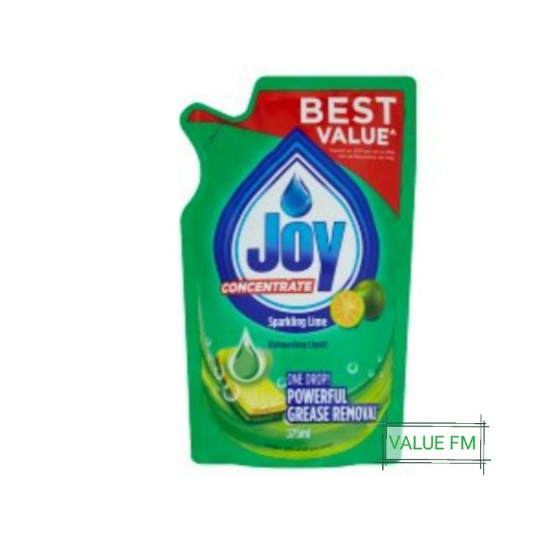 Joy Dishwashing Liquid Refill Pack ( Lime ) 375ml | Shopee Malaysia