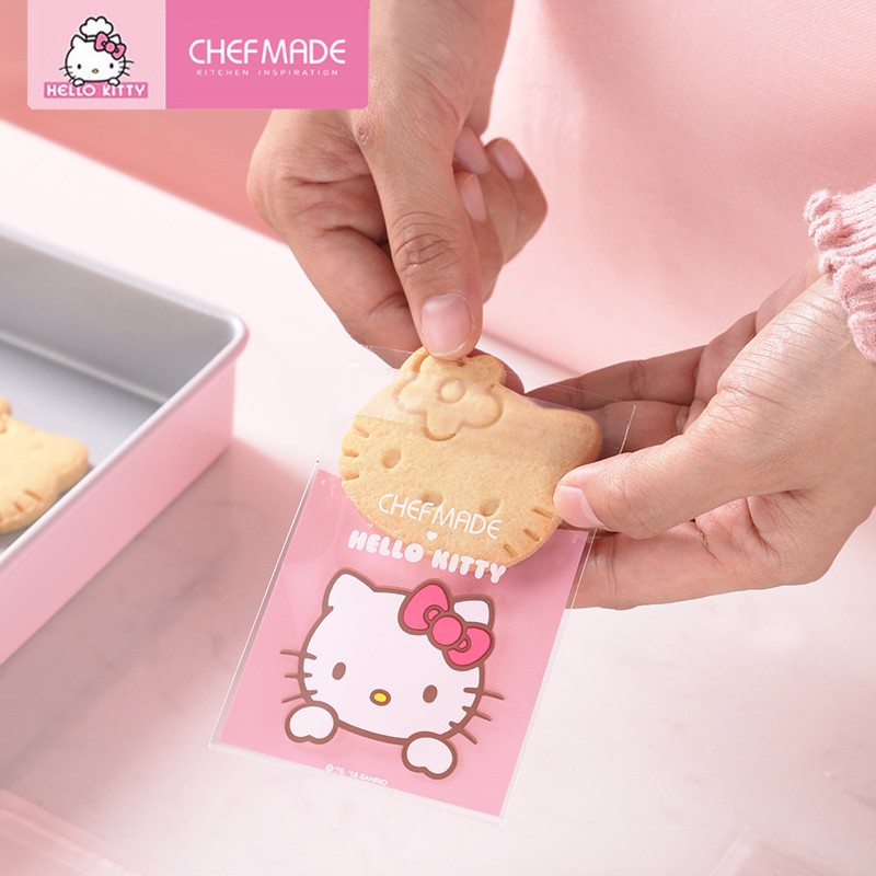 (ChefMade BW) HELLO KITTY COOKIES PACKING BAG 50PCS KT7074 | Shopee ...