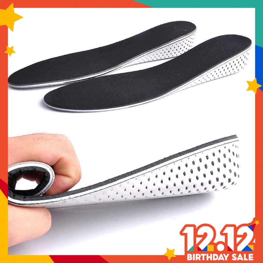 1 pair Insole Heel Lift Insert Shoe Pad Height Increase Cushion Elevator Taller | Shopee Malaysia