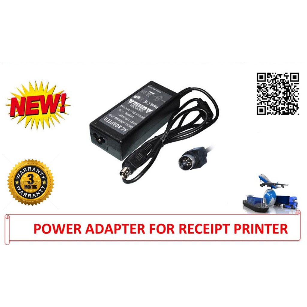 Power Adapter for Thermal receipt Printers 24V 2A | Shopee Malaysia