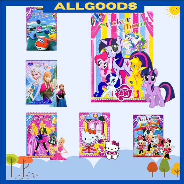 Buku Pelekat Budak Kids Sticker Album Blank Sticker Book Glossy Pages ...