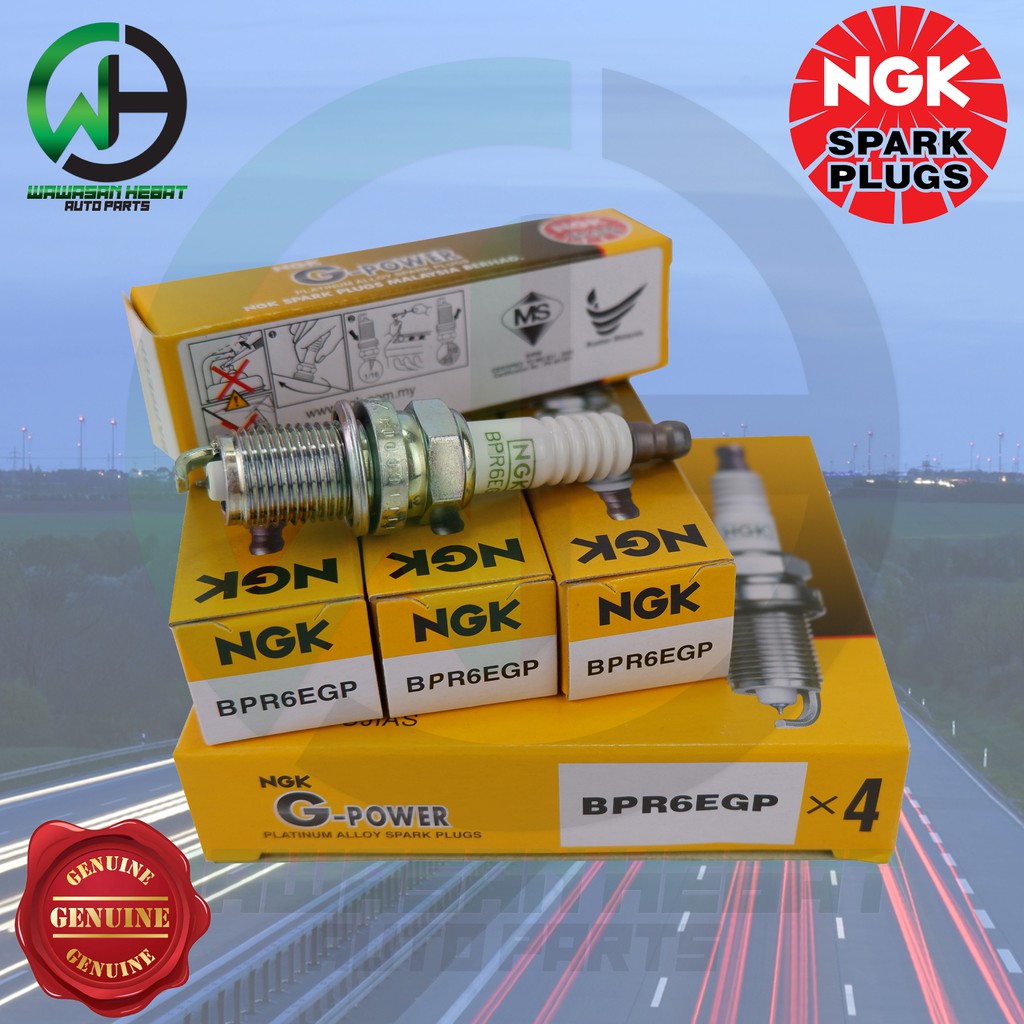 NGK GPOWER Spark Plug BPR6EGP For Proton Iswara , Wira , Toyota ...