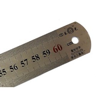 60cm Metal Ruler Pembaris panjang 60cm Besi Stainless Steel | Shopee ...
