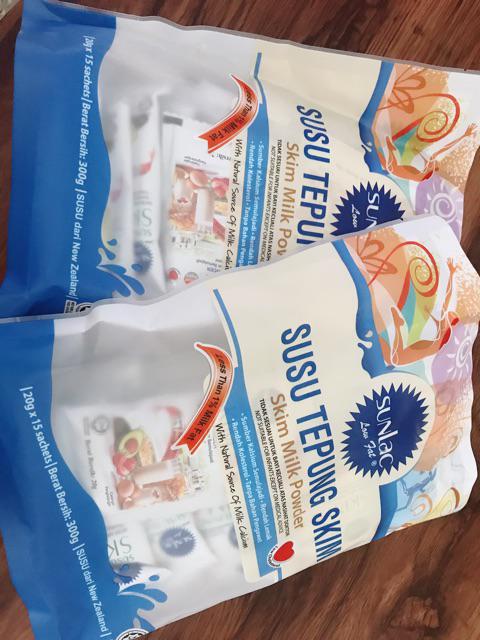 Sunlac Skim Milk Powder 15 sachet x 20g | Shopee Malaysia