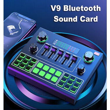 V9 Sound Card Audio Set Interface External Usb Webcast Studio Live ...