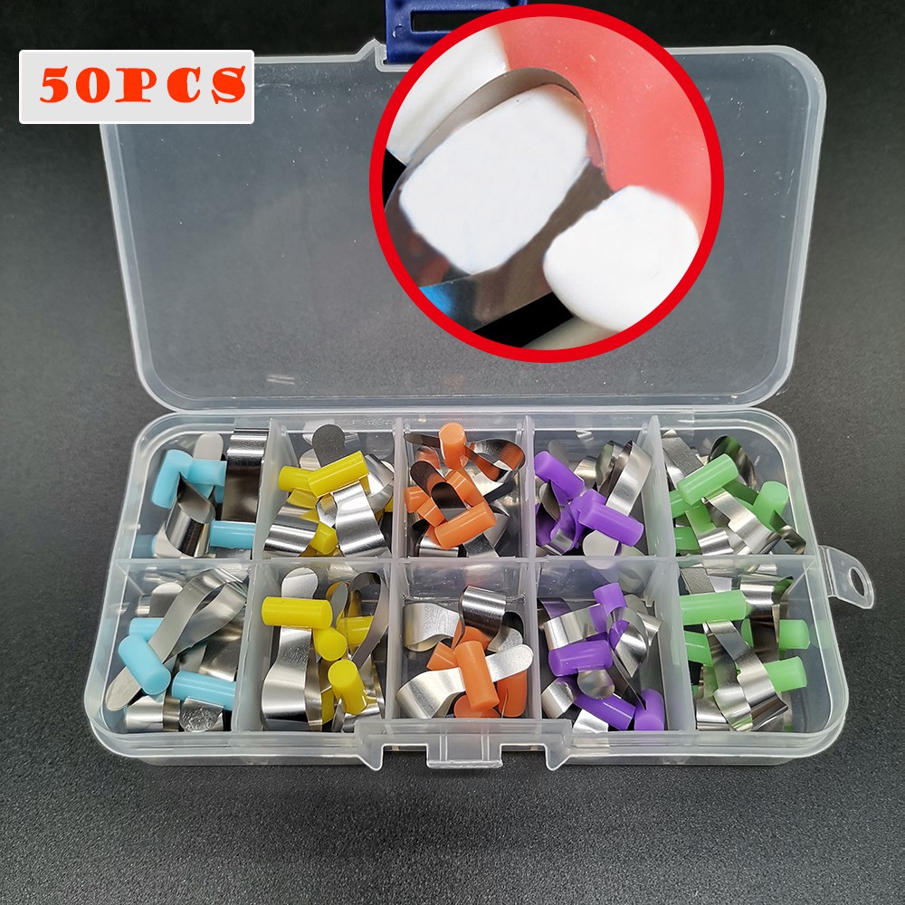 50PCS Dental Twin Anterior Matrices Dental Orthodontic Sectional ...