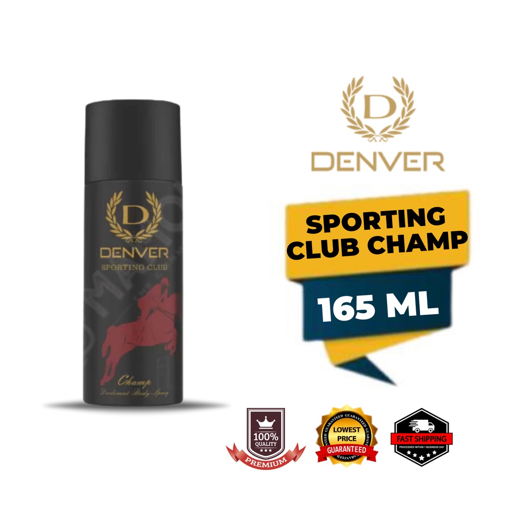 DENVER SPORTING CLUB CHAMP (BLACK) 165 ML | Shopee Malaysia