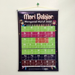 ABM- Bunting Mari Mengenal Huruf Jawi (2x3 kaki) | Shopee Malaysia