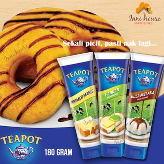 Teapot Susu Pekat Tube KRIMER MANIS /GULA MELAKA / PANDAN 180g | Shopee ...