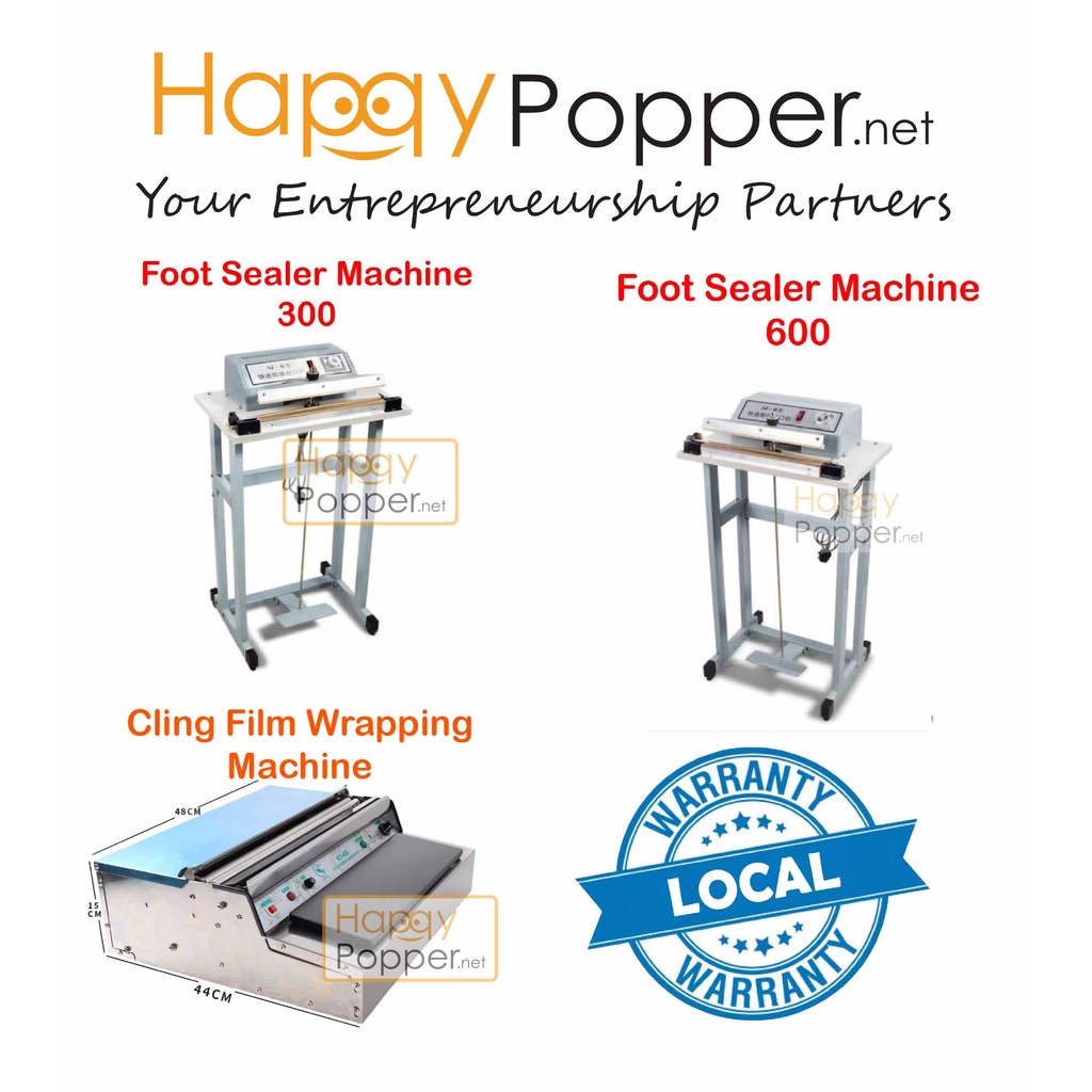 Happypopper Commercial Electric Foot Pedal Sealer Machine 300 600 ...