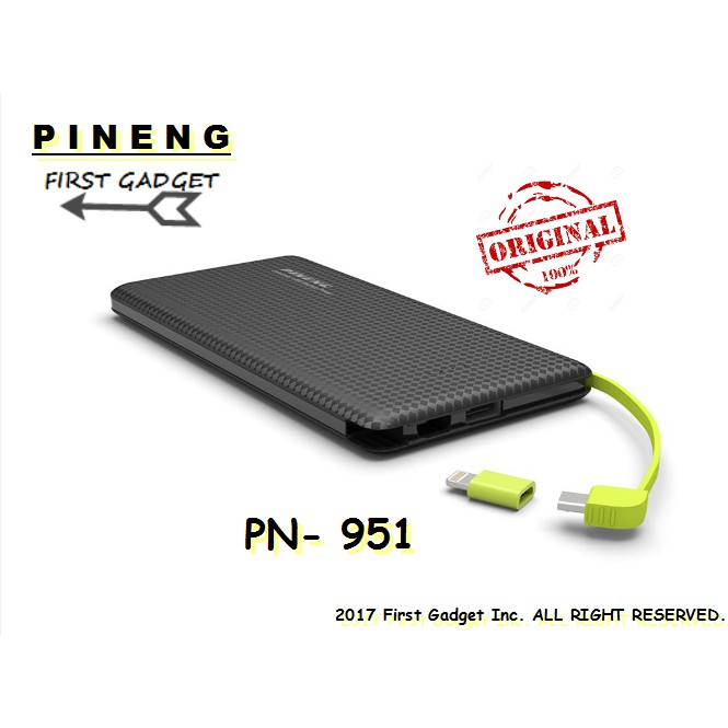100% Original Pineng Powerbank PN951 (10000mah) | Shopee Malaysia