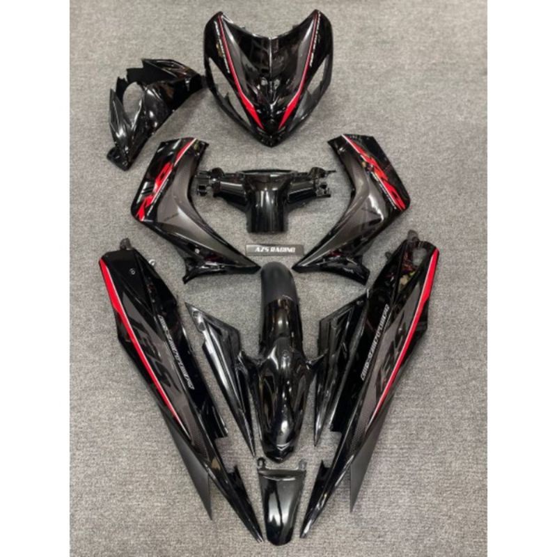 YAMAHA LC135 V1 HITAM CUSTOM RC RED HLY ORI/OEM READY STOCK | Shopee ...