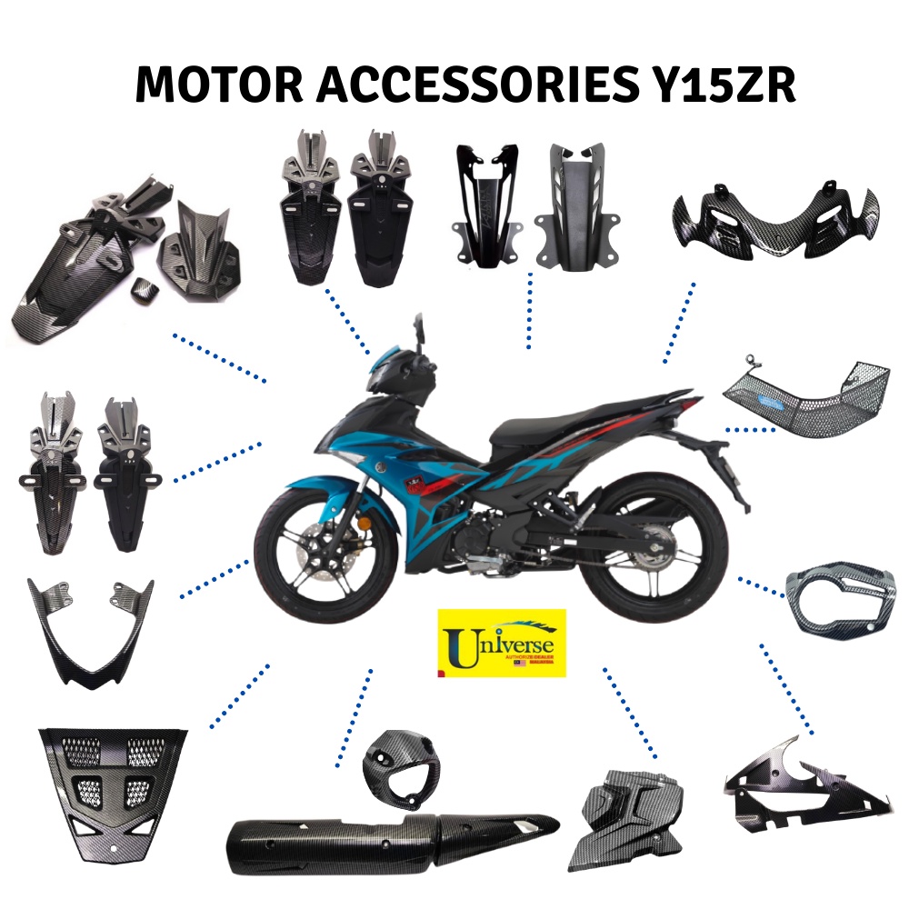 YAMAHA Y15ZR ACCESSORIES FENDER EKOR BRACKET WINGLET SPOILER ENGINE ...