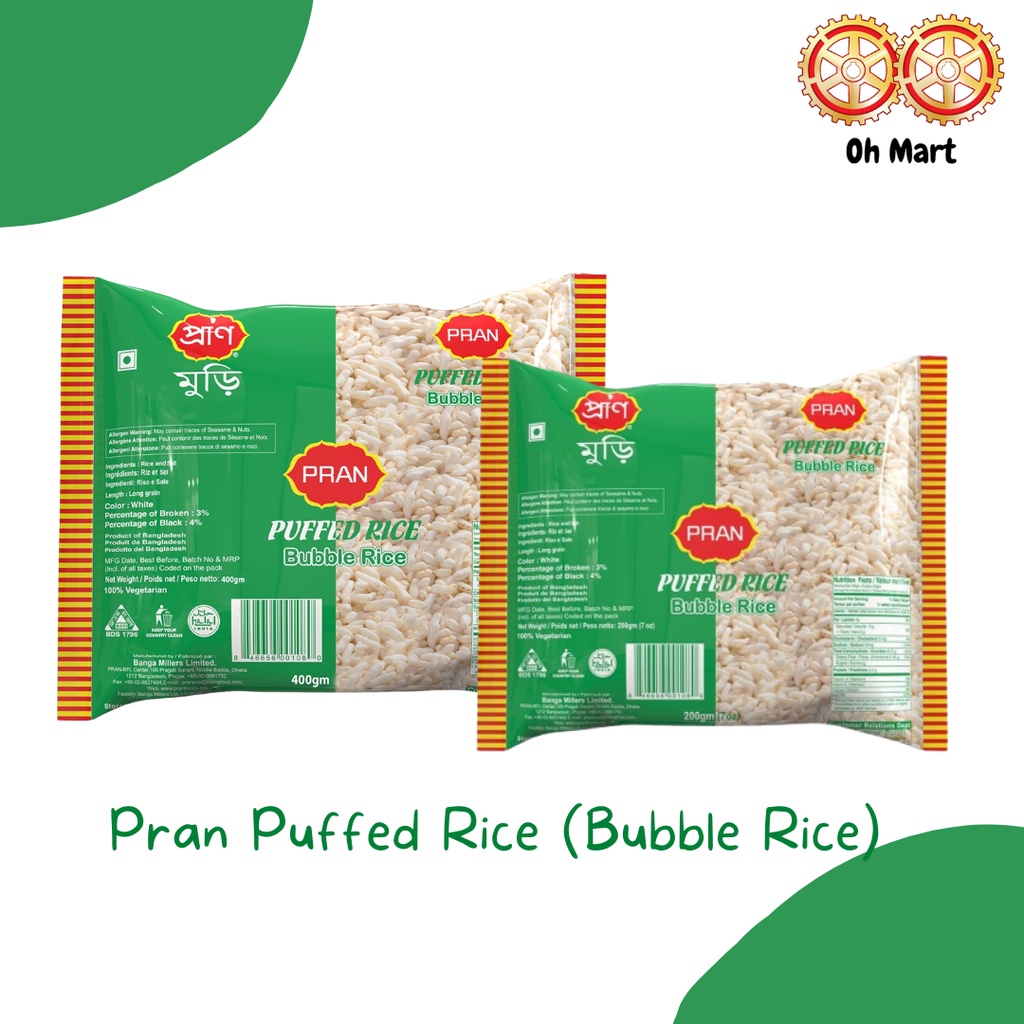 Pran Puffed Rice 200/400g | Shopee Malaysia