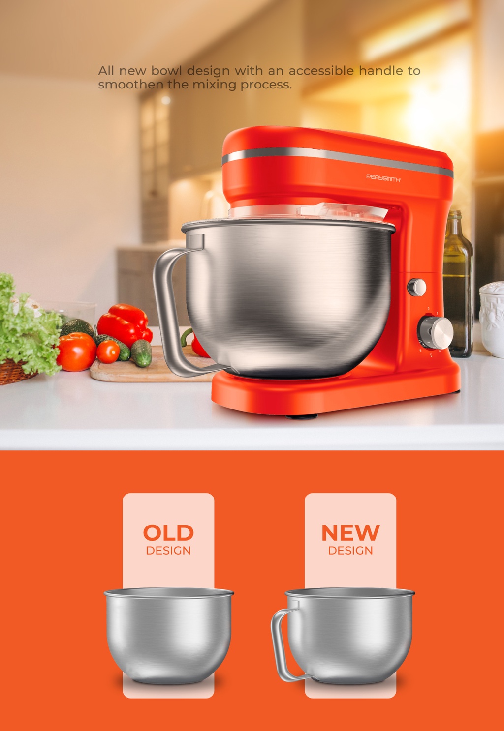 PERYSMITH PS5510 STAND MIXER (MULTI-COLOUR) - PerySmith Malaysia