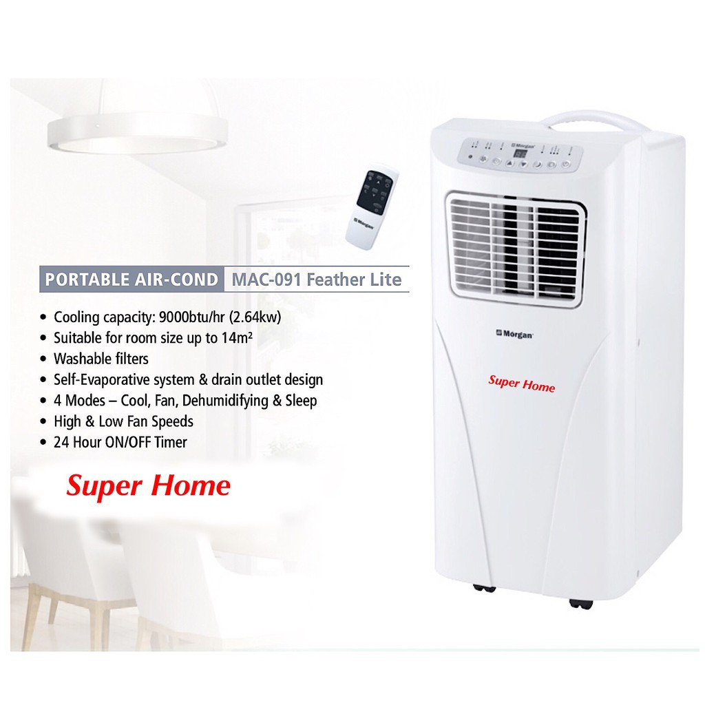 Morgan Portable Air Conditioner MAC-091 Feather Lite/AIRCOND BERDIRI ...