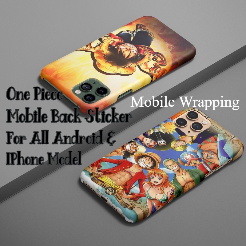 One Piece DIY Phone Back Sticker for / Xiaomi / Poco / Redmi All model ...