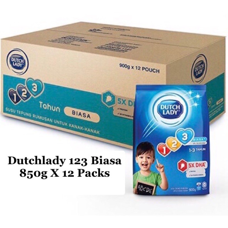 Dutch Lady 123/456 850g X 12pack (1ctn) | Shopee Malaysia