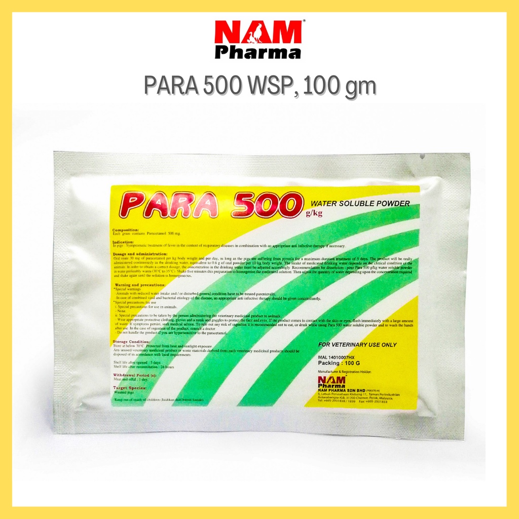 NAM Product Para 500 ~ best common painkiller used to treat aches and ...