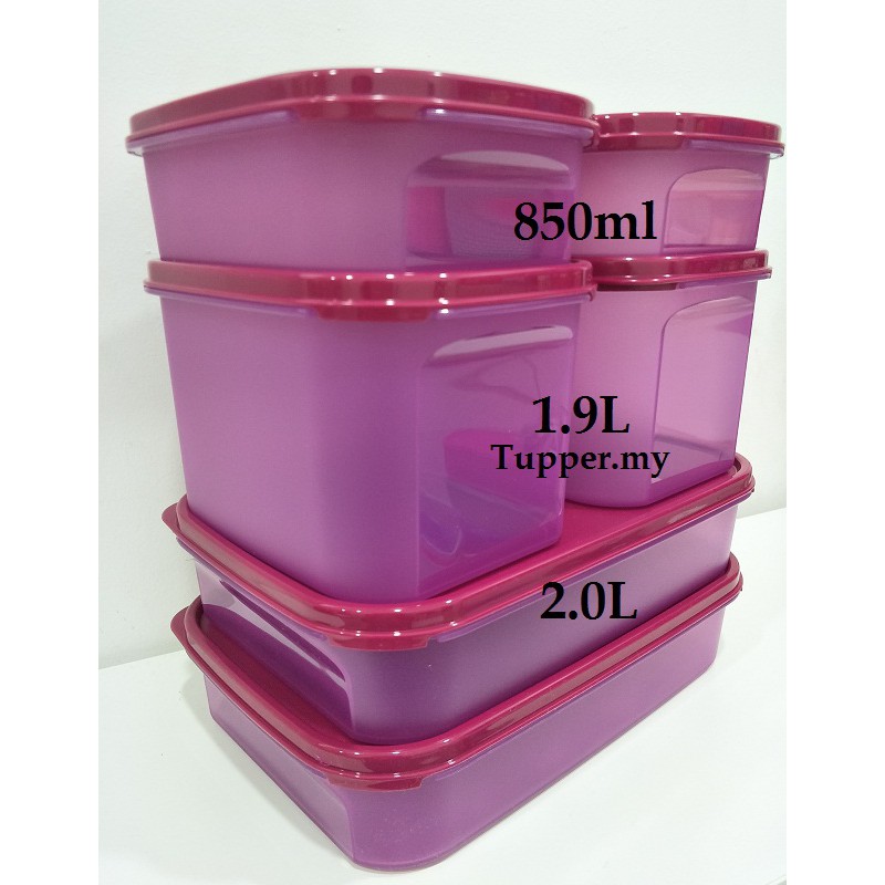 *1pc 2L*Tupperware Mega Modular Mate MM mini Rectangular I II without ...
