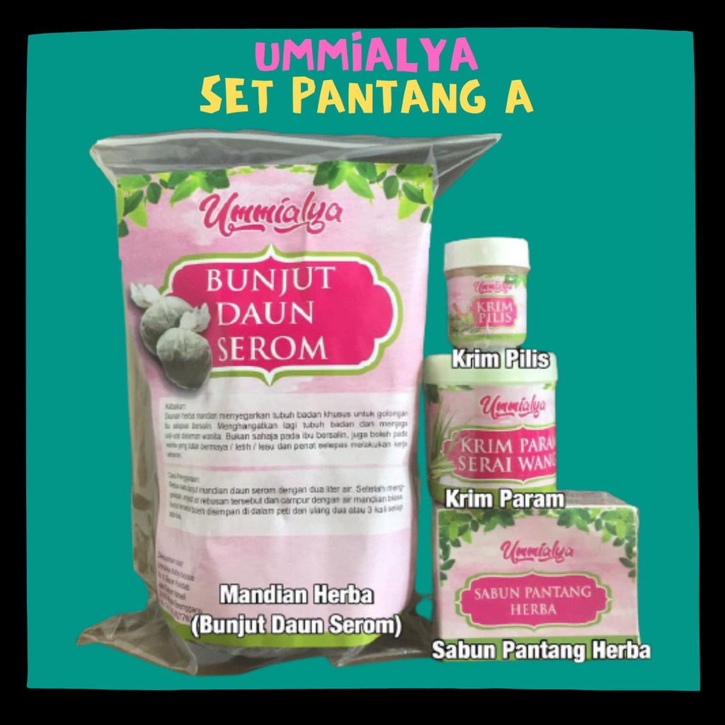 UMMIALYA Set Berpantang Ibu Bersalin | Param | Pilis | Sabun Pantang ...