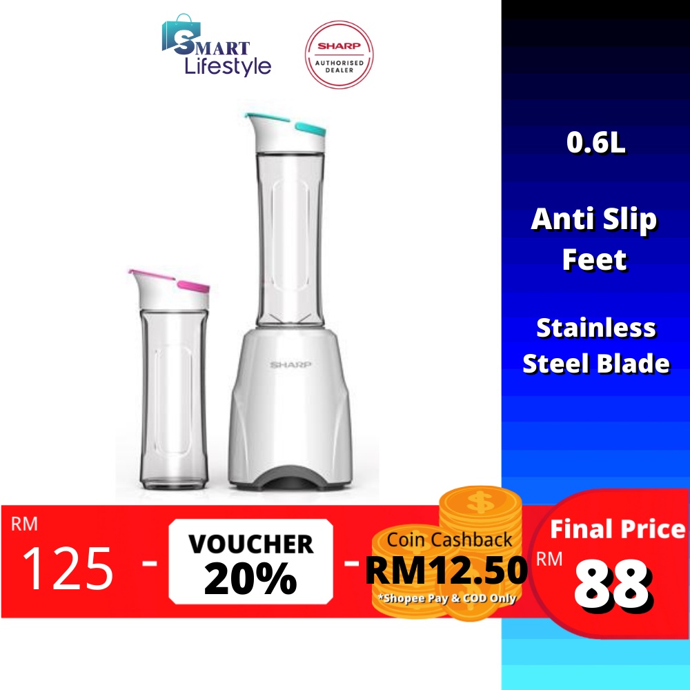 Sharp Personal Blender (300W) EM60PMWH | Shopee Malaysia