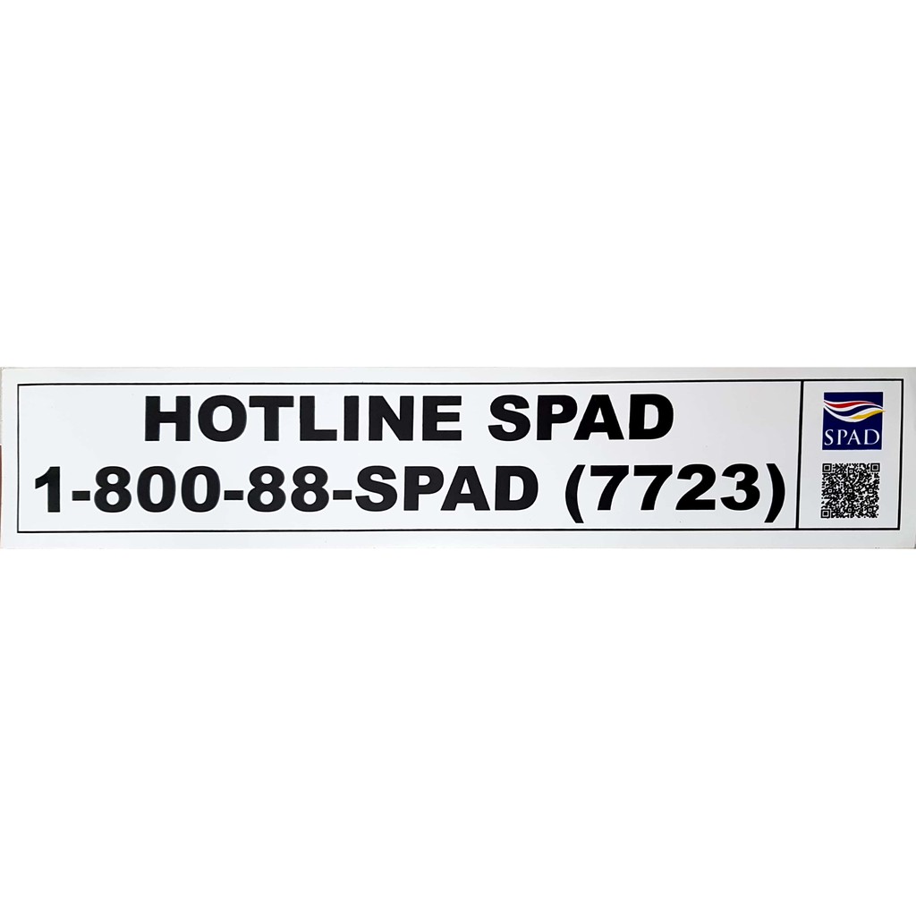 Hotline Spad Sticker 19" x 4 " /pc | Shopee Malaysia