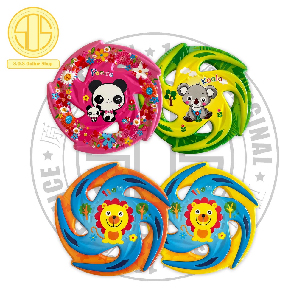 Soft Frisbee Carton For Kids Flying Disc Flying Saucer Junior | Shopee ...
