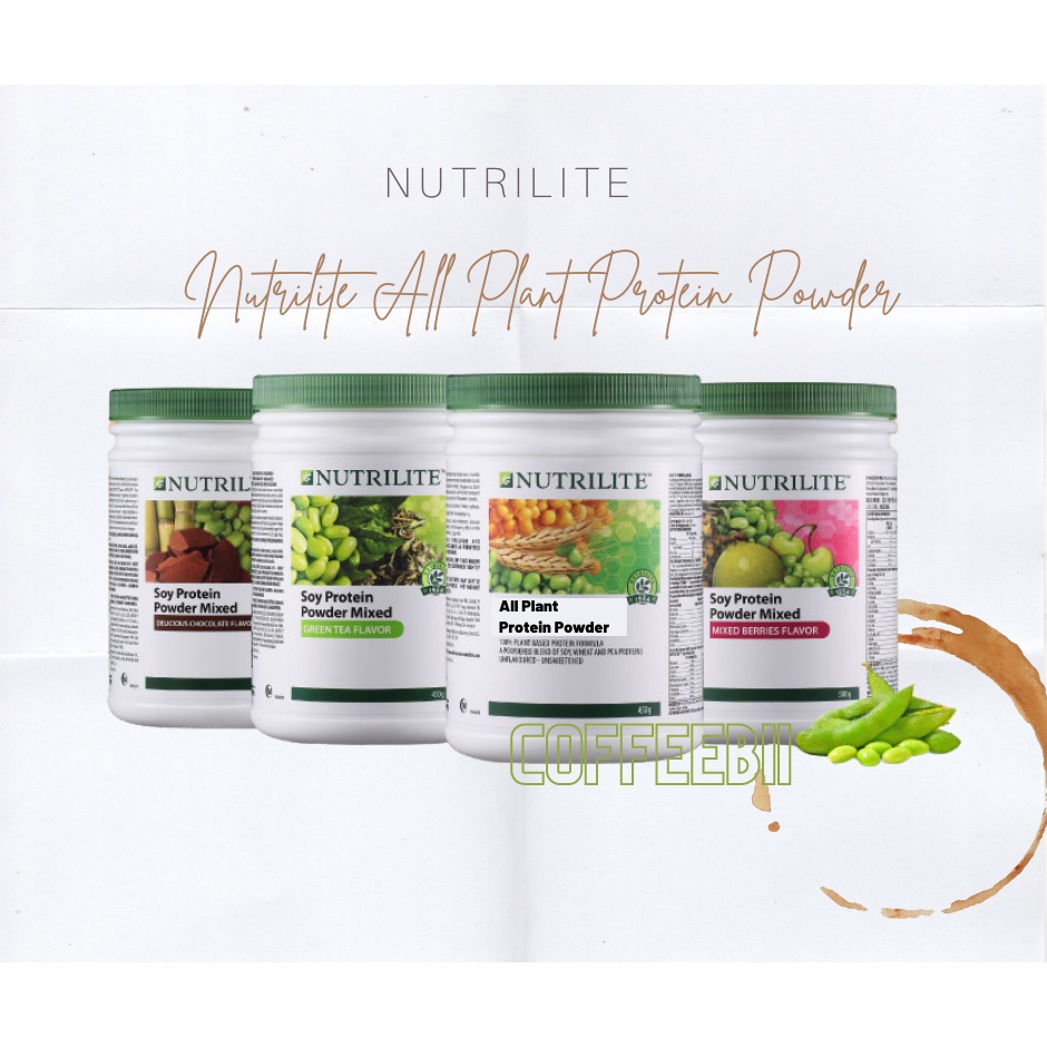 Amway Nutrilite Soy Protein Original Drink - 450g/900g | Mixed Berries ...