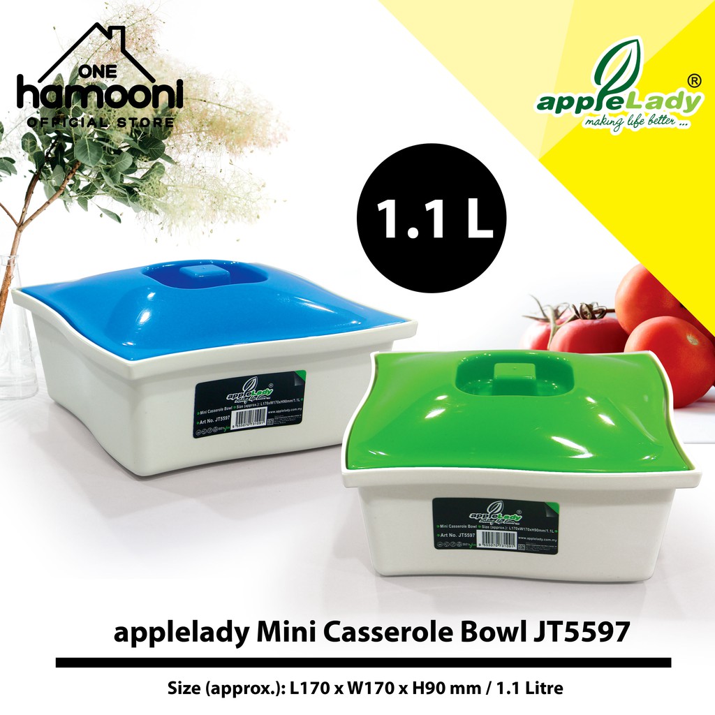 [PROMO] Applelady Festive Casserole Bowl/Food Container/Snack Box/Bekas ...