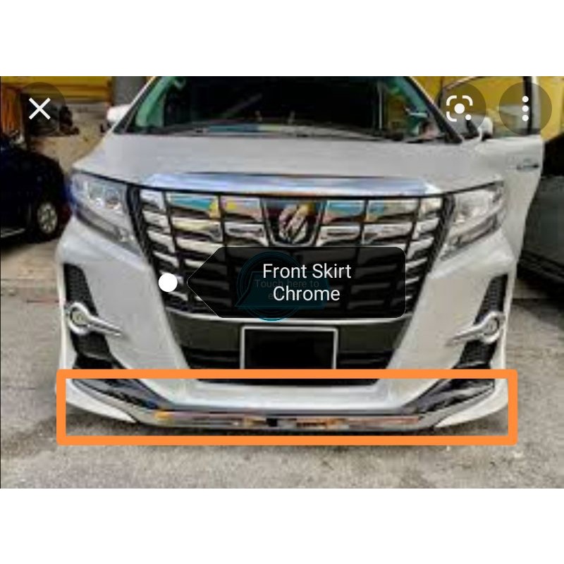 Toyota Alphard AGH 30 Front skirt Chrome only | Shopee Malaysia