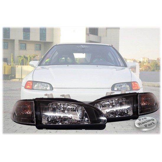 Original Honda Civic Eg9 Crystal Glass Head Lamp DEPO SR4 Head lamp ...
