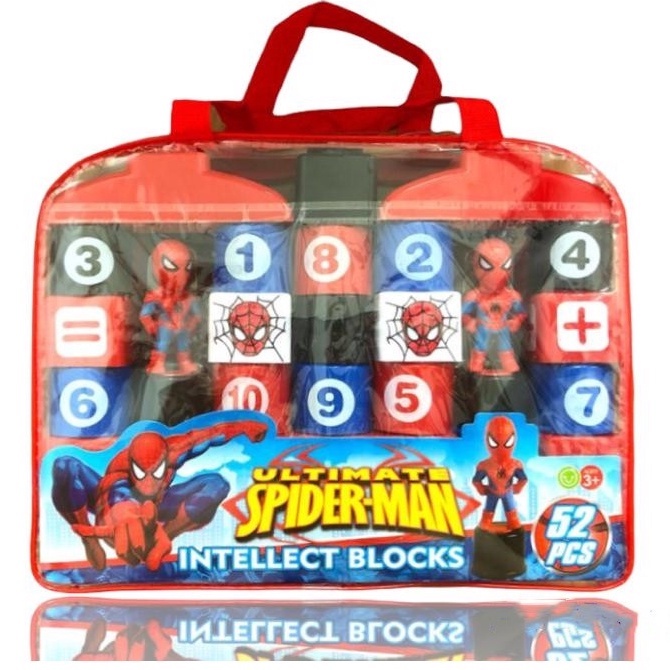 Spiderman Intellect Blocks 52pcs Early Develop Toy | Shopee Malaysia