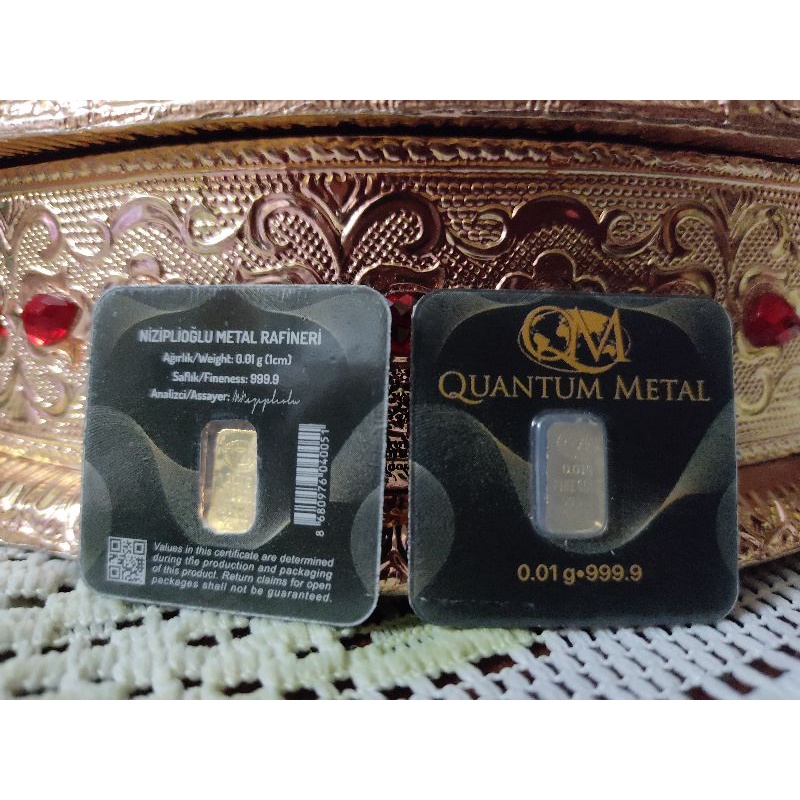 Gold Bar 99.9 Quantum Metal 0.01 gram | Shopee Malaysia