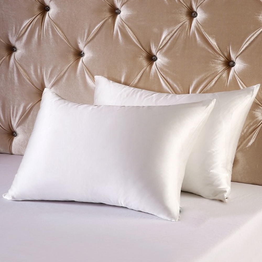 1pcs Soft 100 Mulberry Pure Silk Pillowcase Covers Queen Standard Pillow Case Shopee Malaysia