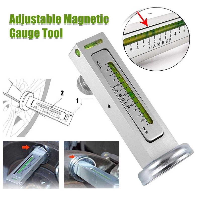 Car Magnetic Gauge Tool Camber Water Level for Camber Castor Strut ...