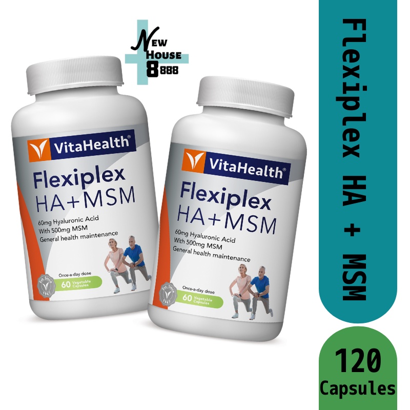 Vitahealth Flexiplex HA+MSM ( 60 vegetable capsules / 60 Vegetable ...