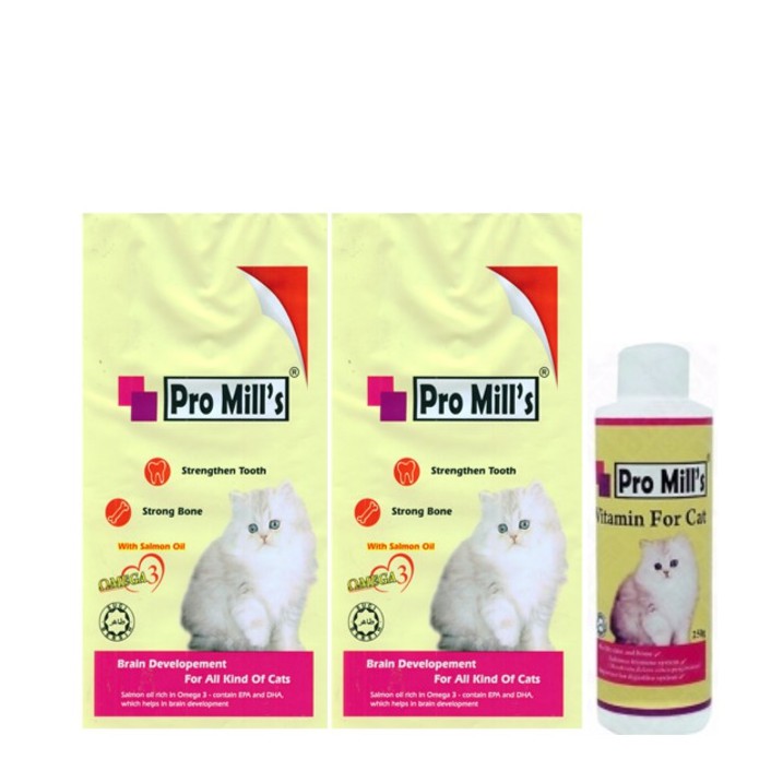 ProMill's Cat Food Plus Vitamin Combo | Shopee Malaysia