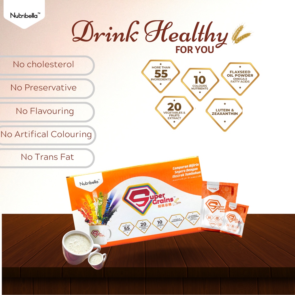 Nutribella Super Grains Box (15 sachets) | Shopee Malaysia